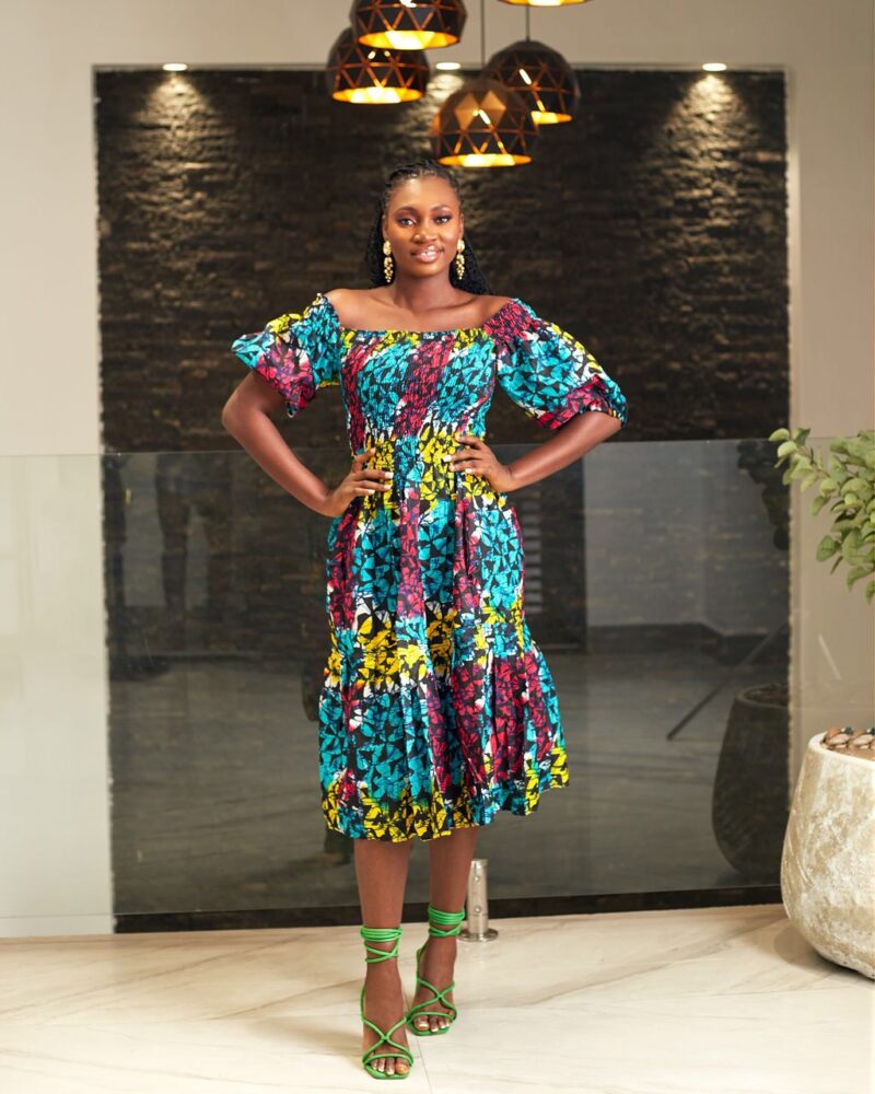 DERAH AFRICAN PRINT DRESS – Moleedesigns